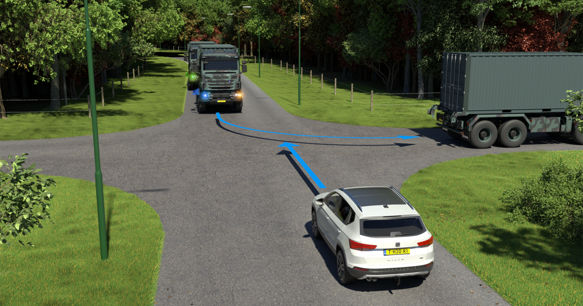 Militaire colonne theorie voorrang | Theorie.nl